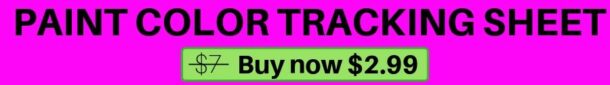 Paint Color Tracking Sheet - The Flooring Girl