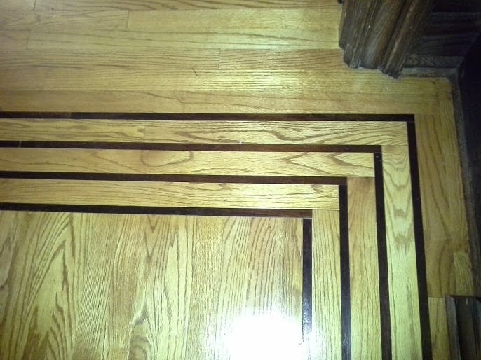 Getting fancy with hardwood flooring borders and inlays