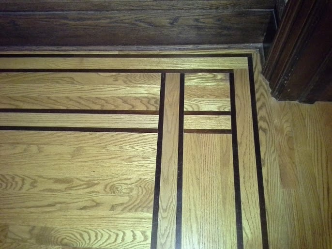 Getting fancy with hardwood flooring borders and inlays